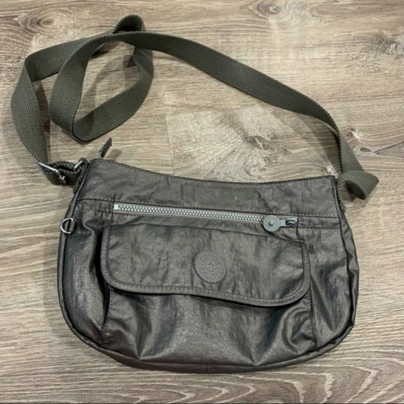 Kipling | Bags | 3 For 3 Kipling Gray Metallic Crossbody Bag | Poshmark